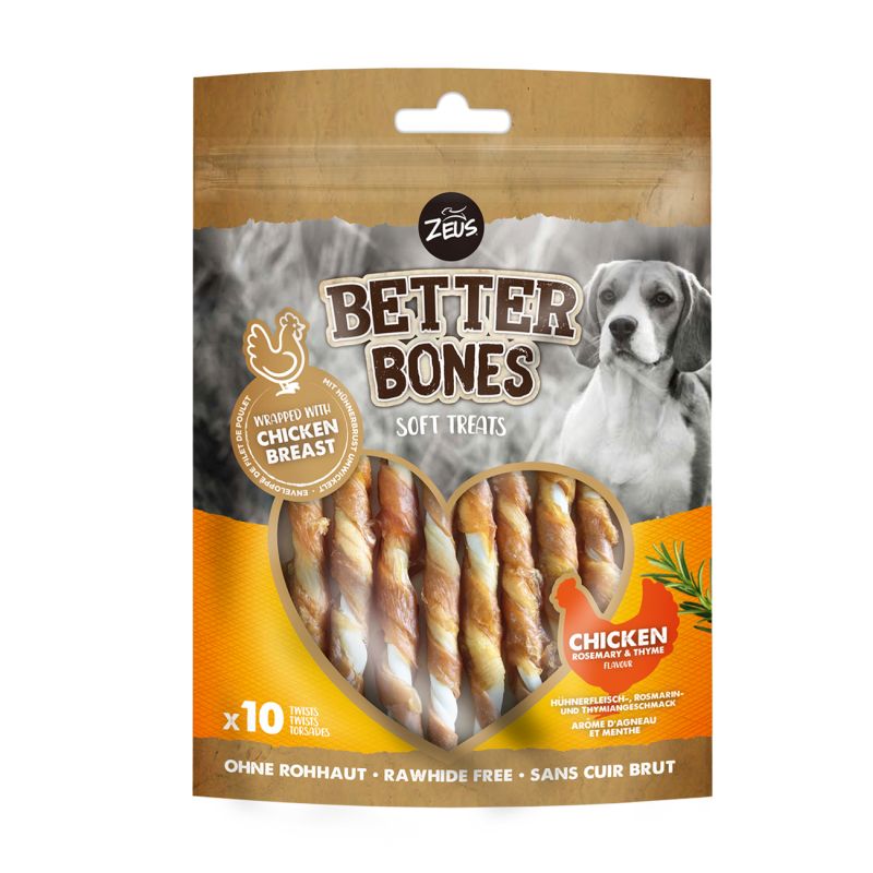 Zeus Better Bones Chicken Flavour Twists - Default Title | Zoars Ark Pet Superstore