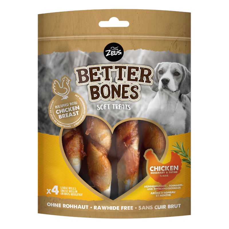 Zeus Better Bones Chicken Large Rolls - Default Title | Zoars Ark Pet Superstore