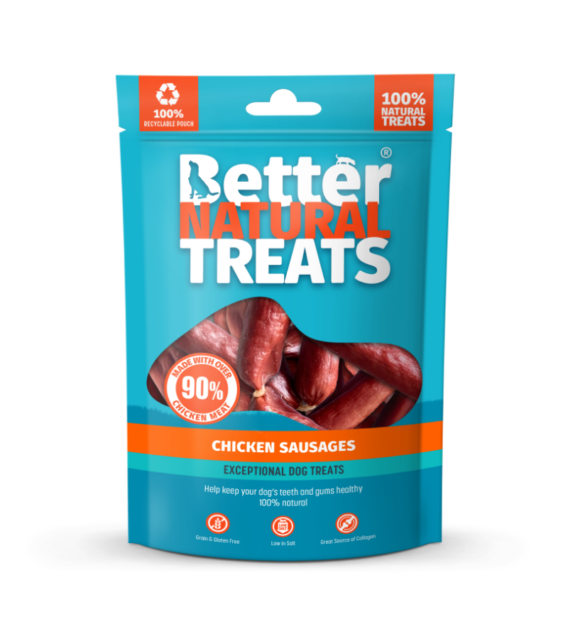 Better Natural Treats Chicken Sausages - Default Title | Zoars Ark Pet Superstore