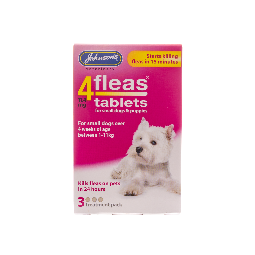 Johnsons 4 Fleas Tablets For Small Dogs 1-11kg - Default Title | Zoars ...