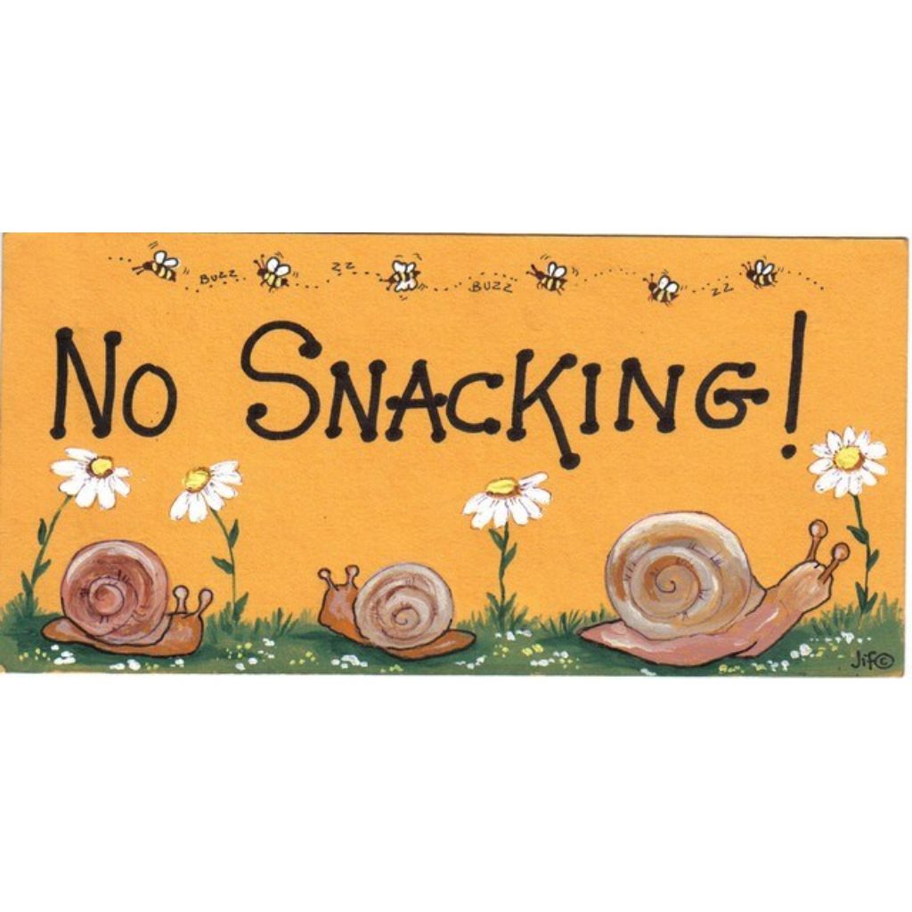 No Snacking Sign - Default Title | Zoars Ark Pet Superstore