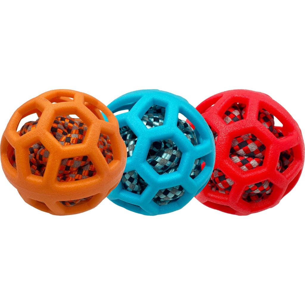 TPR Holey Ball With Rope Ball Inside - Default Title | Zoars Ark Pet Superstore