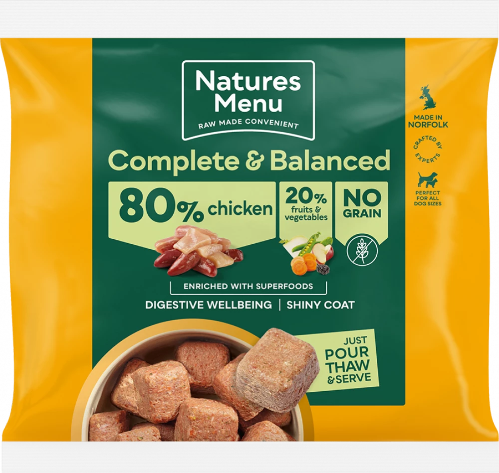 Natures Menu 80/20 Complete and Balanced Chicken 1kg - Default Title | Zoars Ark Pet Superstore