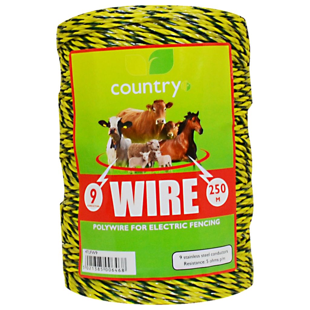 CountryUF Paddock 9-Strand Wire 250m - Default Title | Zoars Ark Pet ...