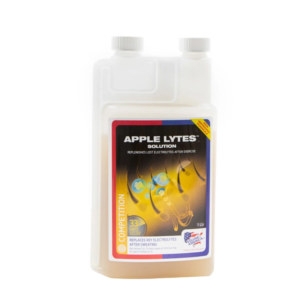 Equine America Apple Lytes Solution - Electrolyte Supplement for Horses ...