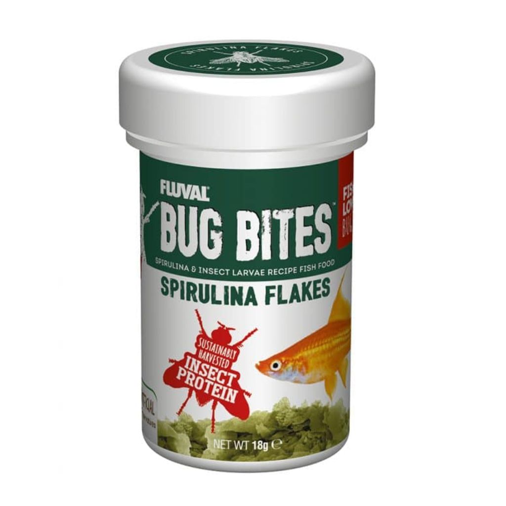 Fluval Bug Bites Spirulina Flakes - 45g | Zoars Ark Pet Superstore