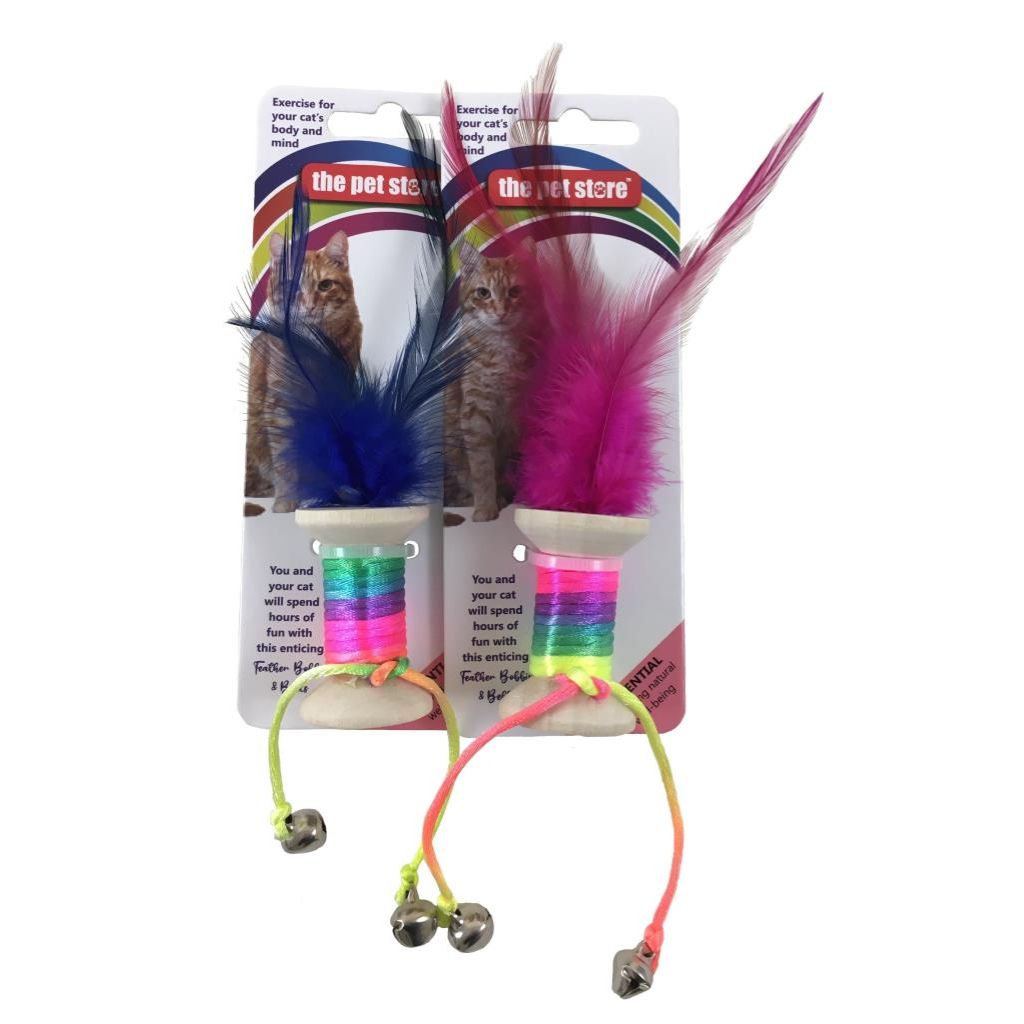 Feather Bobbin & Bells - Default Title | Zoars Ark Pet Superstore