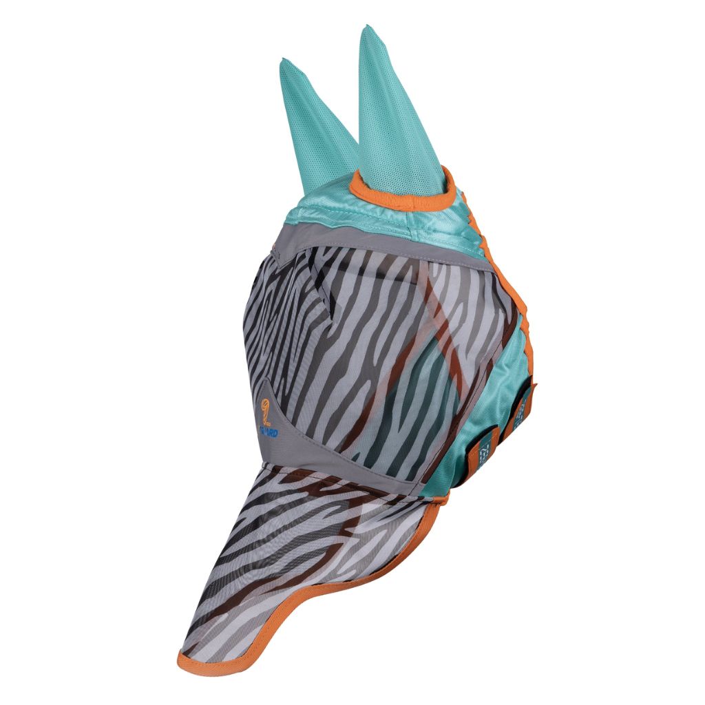 Flyguard Pro Zeb-Tek Fly Mask Zebra Print - Small Pony | Zoars Ark Pet ...