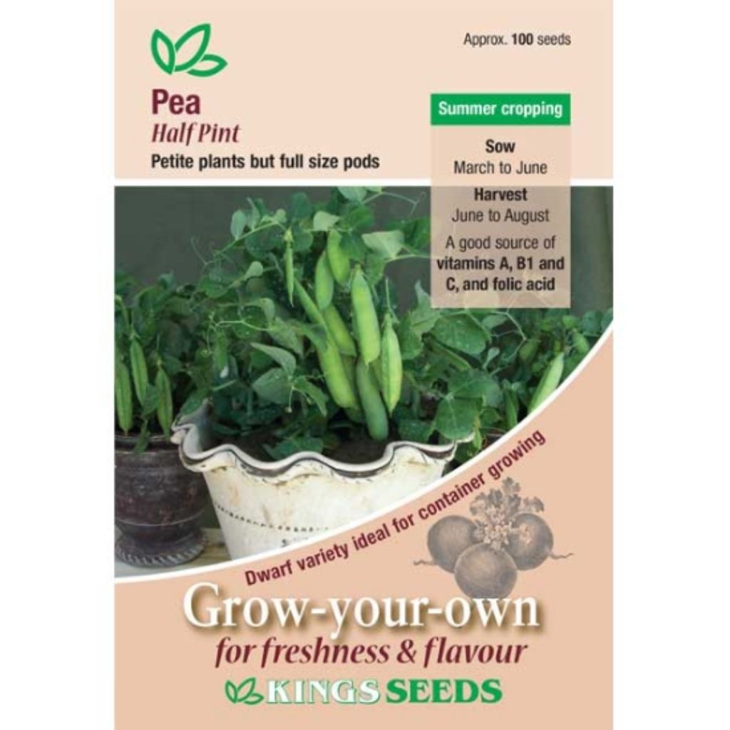 Kings Seeds Pea Half Pint - Default Title | Zoars Ark Pet Superstore