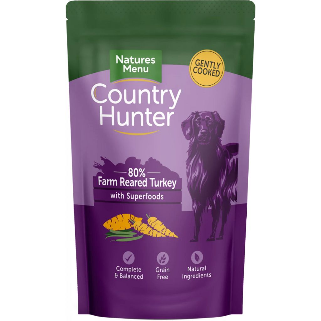 Natures Menu Country Hunter Farm Reared Turkey Pouch - Default Title ...