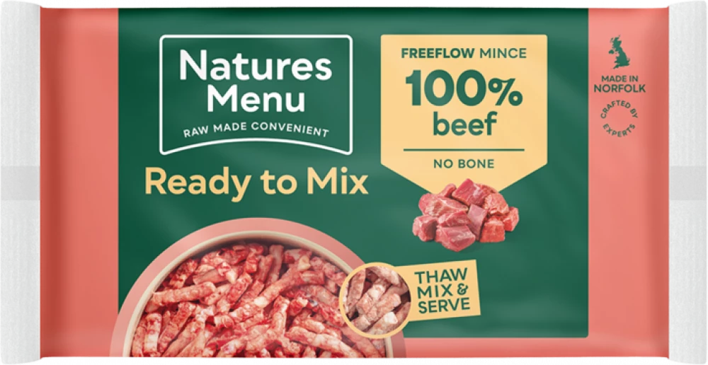 Natures Menu Frozen Free Flow Beef Mince
